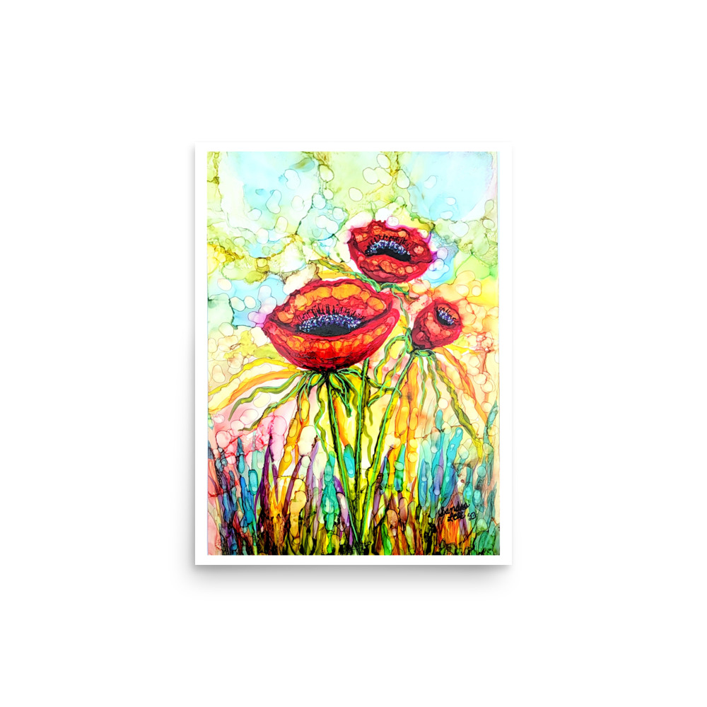 Poppies; Print on Enhanced Matte Paper