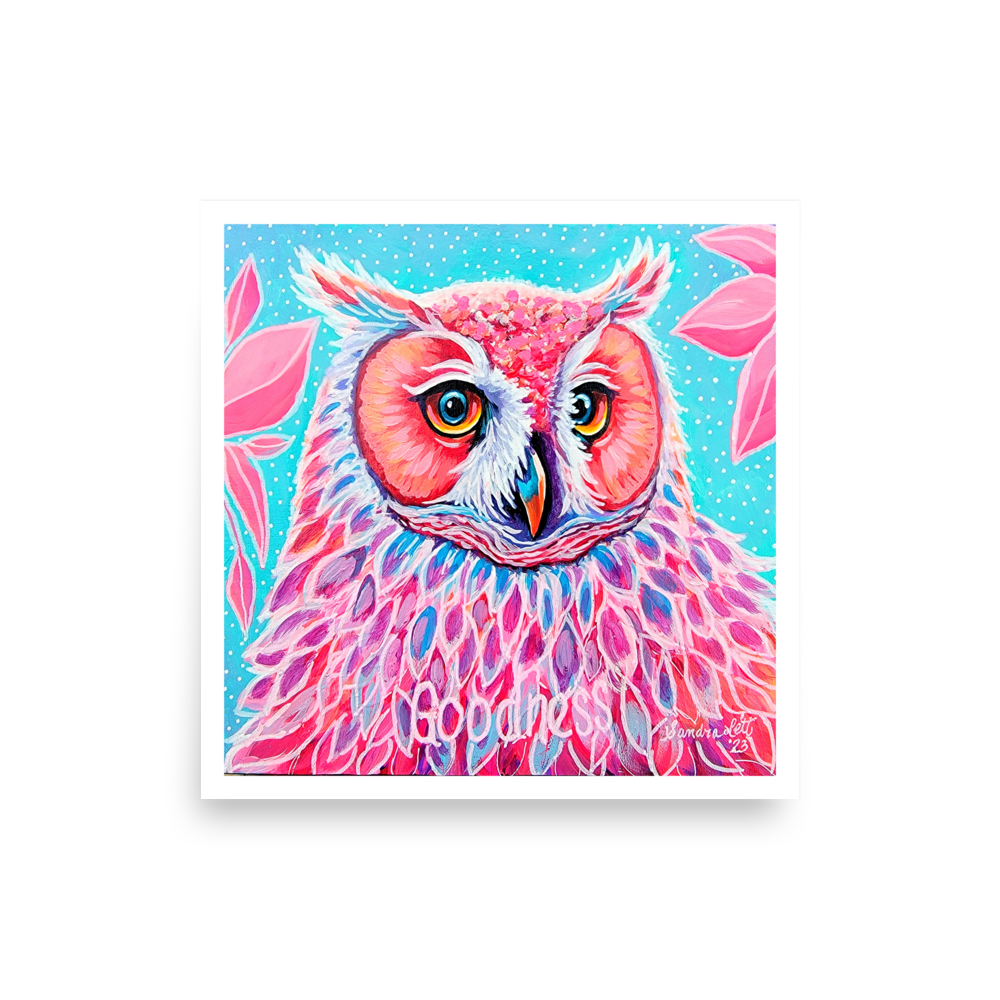 Goodness Owl; Print on Enhanced Matte Paper